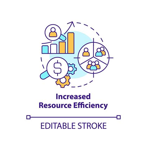 Increased Resource Efficiency Concept Icon Market Segmentation Benefit Abstract Idea Thin Line Increased Resource Efficiency Concept Icon Market Segmentation Benefit Abstract Idea Thin Line