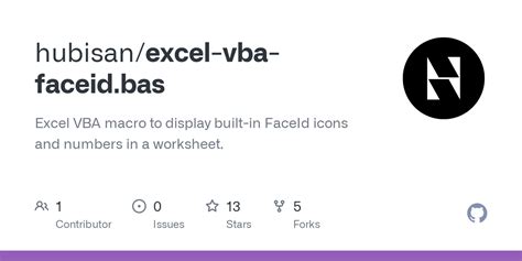 Github Hubisanexcel Vba Faceidbas Excel Vba Macro To Display Built