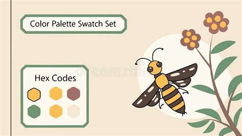 Color Palette Swatch Set With Hex Codes Design And Branding Tool Vector Design Generative Ai
