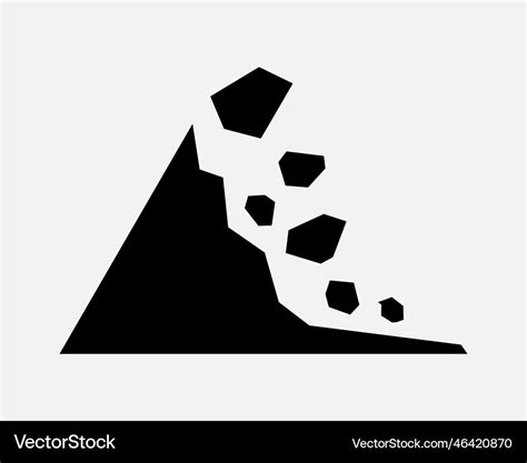 Landslide Icon Royalty Free Vector Image Vectorstock