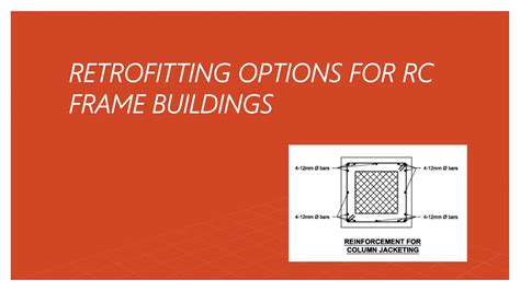 Retrofitting Options For Rc Frame Buildingspptx Civil Engineering