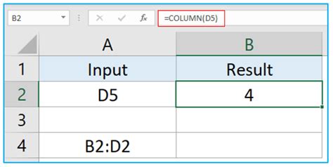 How To Use Column And Columns Functions In Excel