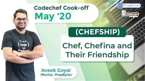 Codechef May Cook Off 2020 Chef Chefina And Their Friendship