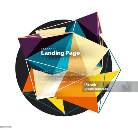 3d 삼각형 추상 배경 다각형 형상 디자인 벡터 0명에 대한 스톡 벡터 아트 및 기타 이미지 0명 구 깨끗한 Istock