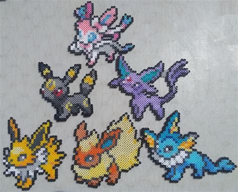 Eeveelution Pokemon Perler Sprites Etsy