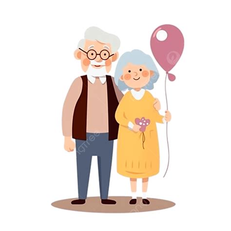 조부모의 날 따뜻한 핑크색 사랑 할머니 할아버지 친절한 Png 일러스트 및 이미지 에 대한 무료 다운로드 Pngtree