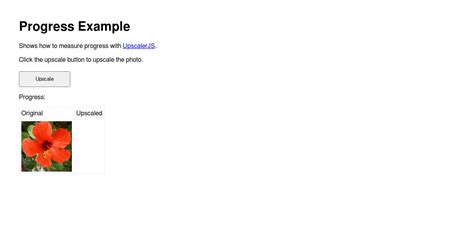 Upscalerjs Examples Progress Codesandbox