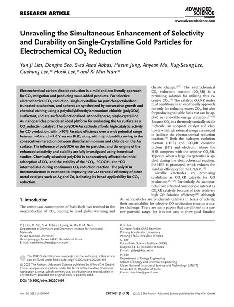 pdf unraveling the simultaneous enhancement of selectivity and