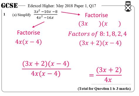Quadratic Factorisation With Coefficients Higher Gcse Questions Ppt Download