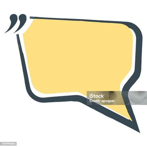 빈 아이콘을 인용하고 상자의 흰색 배경에 레이블을 지정합니다 메모 메시지 댓글 및 생각에 대한 템플릿 간단한 벡터 일러스트레이션 0명에 대한 스톡 벡터 아트 및 기타 이미지