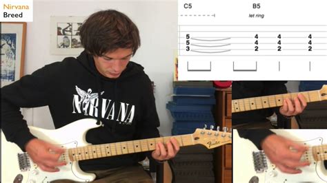 Breed Nirvana Guitar Full Tutorial Tab Youtube