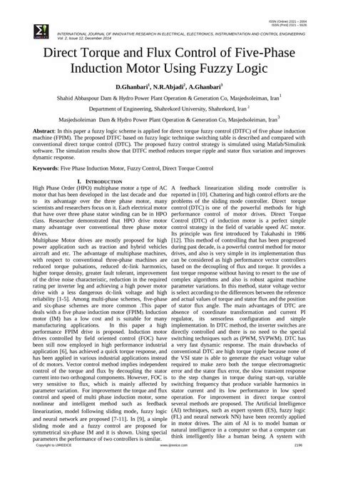 Pdf Direct Torque And Flux Control Of Five Phase … Upload 2014 December