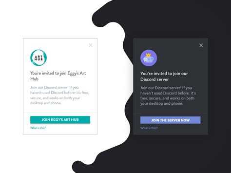 Hop On Discord Open Source Invite Widget By Mantas Vilčinskas On Dribbble