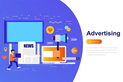 Advertising And Promo Modern Flat Concept Web Banner 257866 Vector Art At Vecteezy
