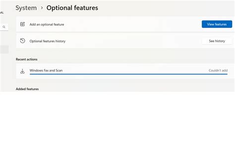 Windows Fax And Scan Couldnt Install Error Message Microsoft Qanda