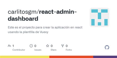 Github Carlitosgm React Admin Dashboard Este Es El Proyecto Para Crear La Aplicaci N En React