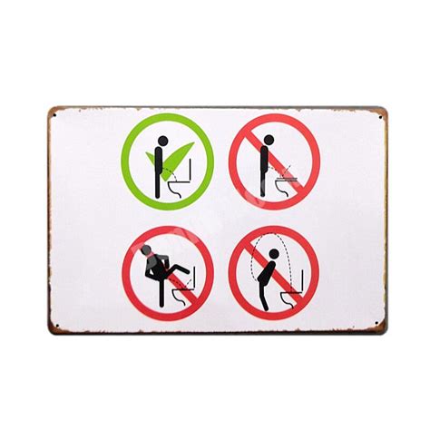 ไม่มีการทุ่มตลาดวินเทจโลหะดีบุกเข้าสู่ระบบห้องน้ำแผ่นบาร์คาเฟ่ตกแต่งผนังสุภาพสตรีบุรุษวินเทจโล่