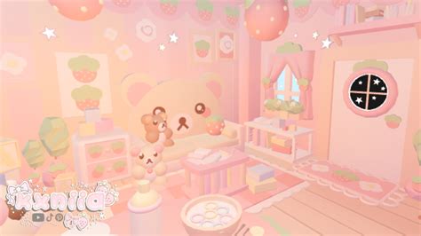 ʚ˙∘ ┆rilakkuma Strawberry Themed Tiny Home 🧸🍓 {adopt Me} ∘꙳ •———— ♡