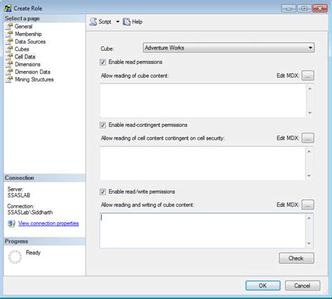 Sql Server Analysis Services Data Security
