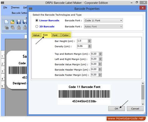 Code 11 Barcode Font Designed Using Drpu Software Howtobarcode