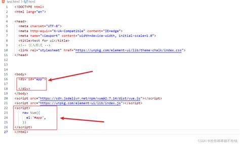 在前端页面中使用element Ui和echarts教程（cdn引入方式）echarts Cdn Csdn博客