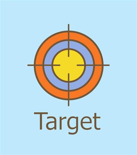Premium Vector Target Line Icon
