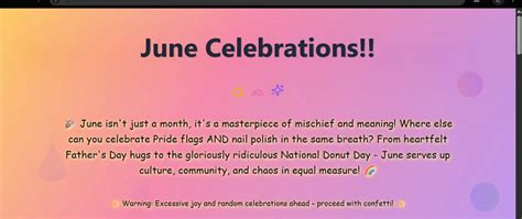 Frontend Challenge Joyful June In Html Css And Js Dev Community