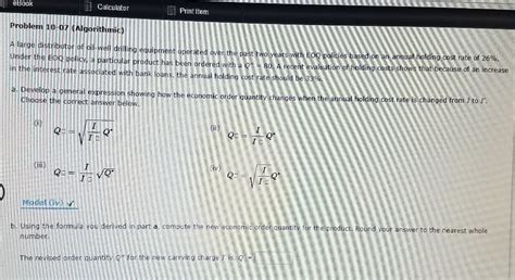 solved ebook e calculator e print item problem 10 07