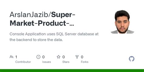 Github Arslanjazib Super Market Product Management System Database Console Application Uses