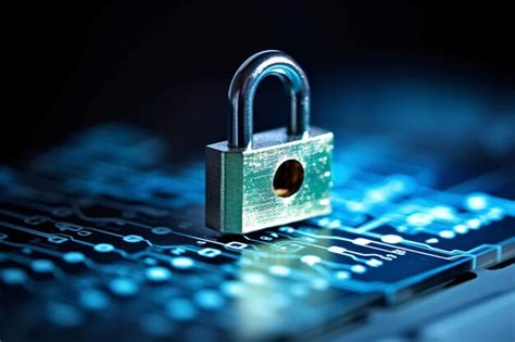 Premium Ai Image Secure Your Digital World Closeup Of A Padlock On A Computer Keyboard