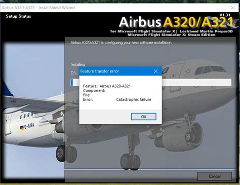 Error Catastrophic Failure Airbus A A Fsx General Information