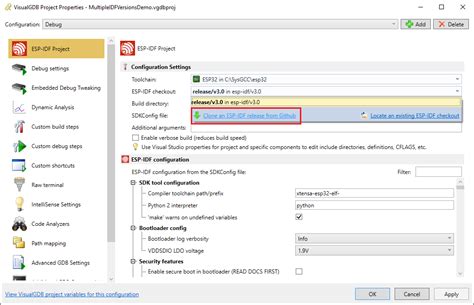 Switching Advanced ESP IDF Projects Between Different IDF Versions VisualGDB Tutorials