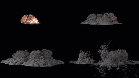 炸药或燃料的强力爆炸，并带有大量黑色滚滚浓烟。用阿尔法通道的孤立背景上的黑烟爆炸，炸弹爆炸和真正的烟 视频素材下载 编号 15249278 光厂 Vj师网