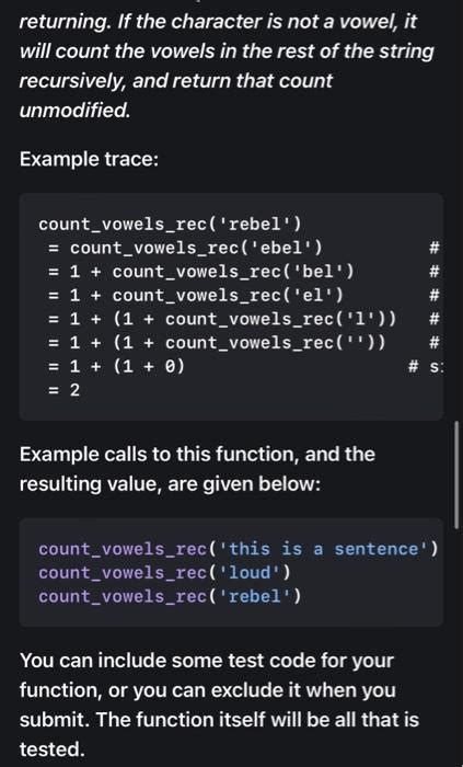 Solved Part 1 Write A Function Called Is Vowel That Takes A