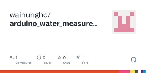 Github Waihunghoarduinowatermeasurement