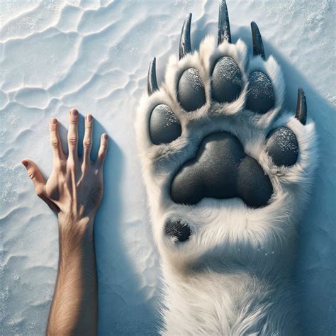 Polar Bear Paw Vs Human Hand A Comparison