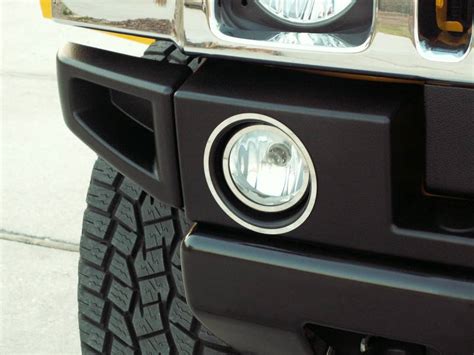 ACC H2 Driving Light Trim Rings Polished 4pc General Motors Hummer