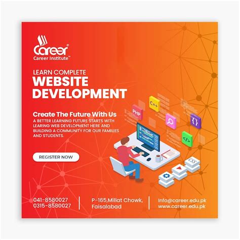 Web Development Course Development Psd High Quality Free Psd Templates