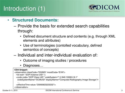 Ppt Hl7 Cda And Dicom Sr Diagnostic Imaging Reports Powerpoint Presentation Id 698884
