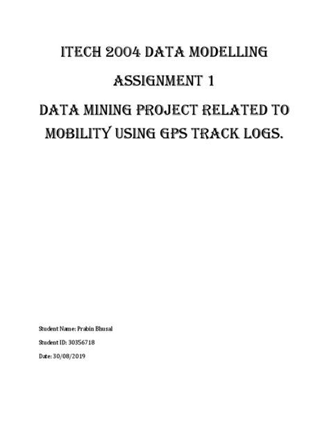 itech 2004 data modelling assignment 1 pdf relational database