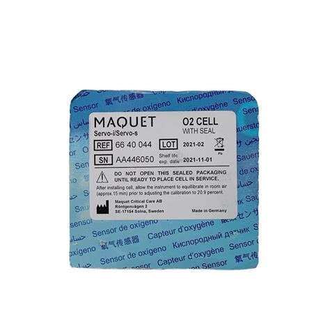New Maquet Ref 6640044 Servo Iservo S O2 Cell With Seal Exp 202111