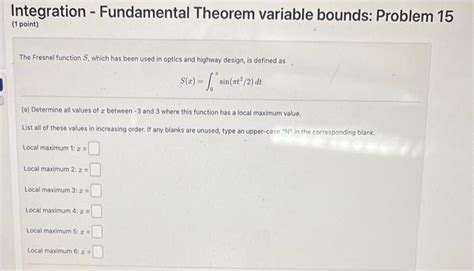 solved integration fundamental theorem variable bounds
