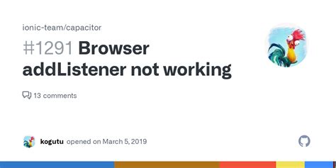 Browser AddListener Not Working Issue 1291 Ionic Team Capacitor