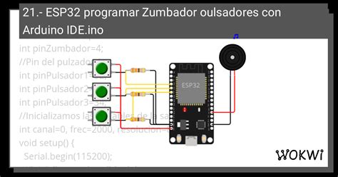 Proyecto Zumbador Wokwi Esp32 Stm32 Arduino Simulator