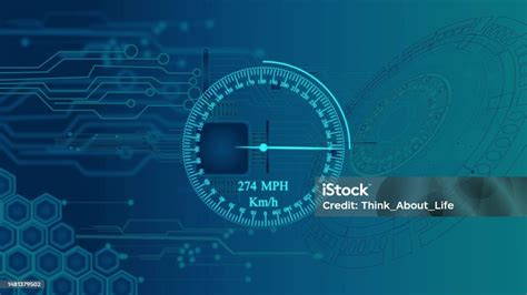 Hightechnology Speedometer And Moving Pointer Racing Speed Counter