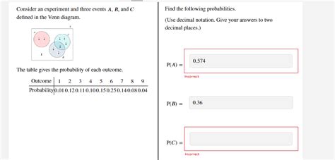 Solved Consider An Experiment And Three Events A B And C Chegg