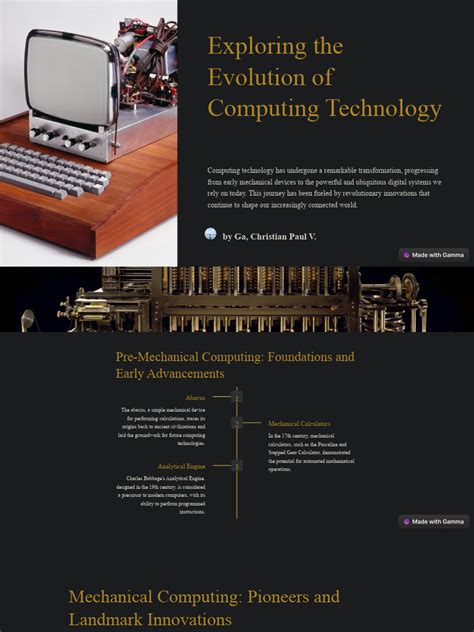 Exploring The Evolution Of Computing Technology Pdf Personal Computers Transistor
