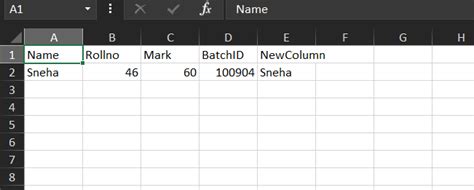 Insert New Column In Data Sheet And Copy Data From Another Column