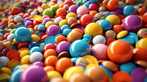 Vibrant Spheres And Circular Patterns A Striking Abstract Artwork In 3d Background Color