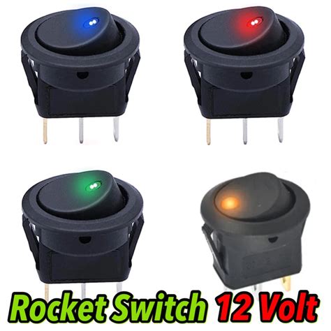 Jual Saklar Lampu Mobil Switch Lampu Mobil On Off Volt Rocket Switch Shopee Indonesia